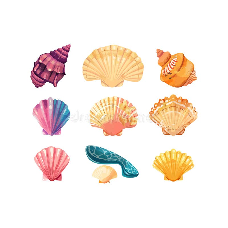 Shells Vector Stock Illustrations – 15,962 Shells Vector Stock ...