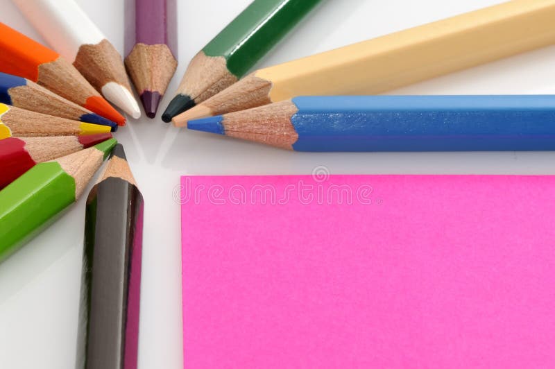 Colorful color crayons stock photo. Image of still, object - 10834760