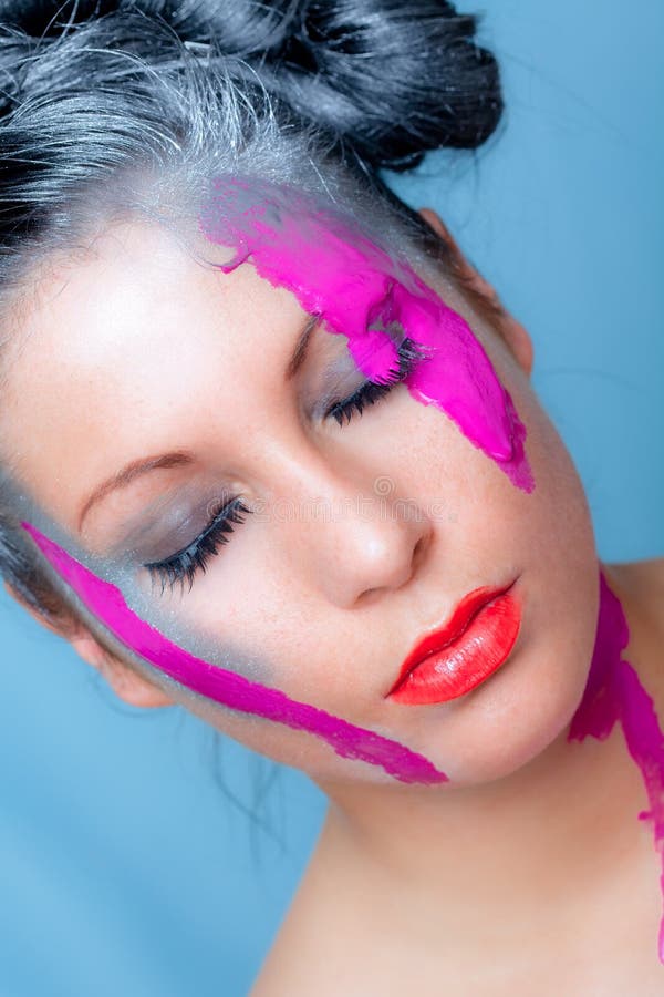 Colorful color hair models stock photo. Image of colours - 13710382