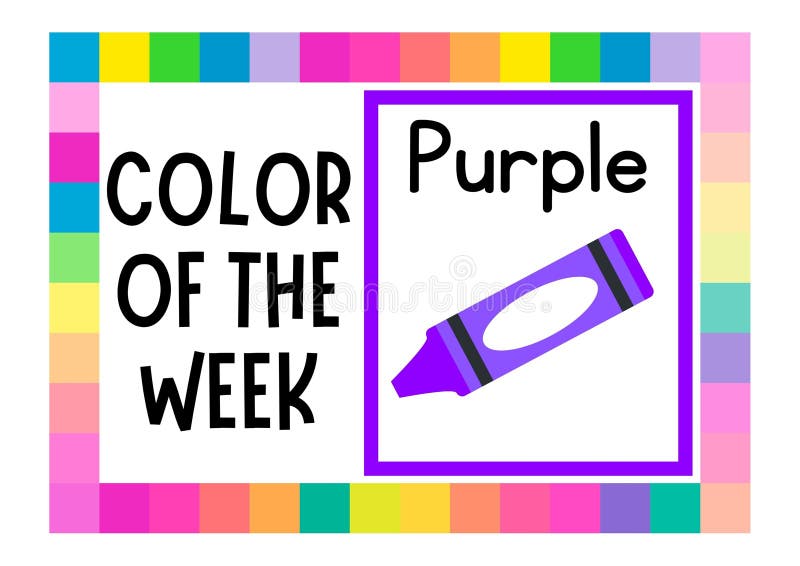 Colorful Color of the Week Circle Time Chart Flashcards - Sample Page ...