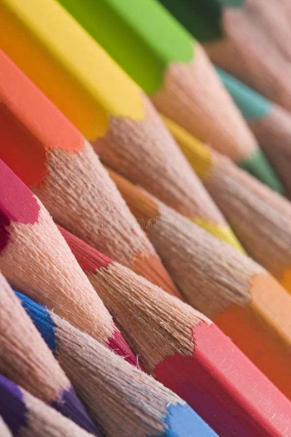 Colorful colored pencils stock image. Image of colorful - 3605871