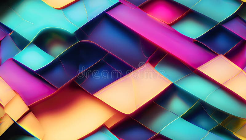 Colorful Colors Flowing into Each Other Background Stock Illustration ...
