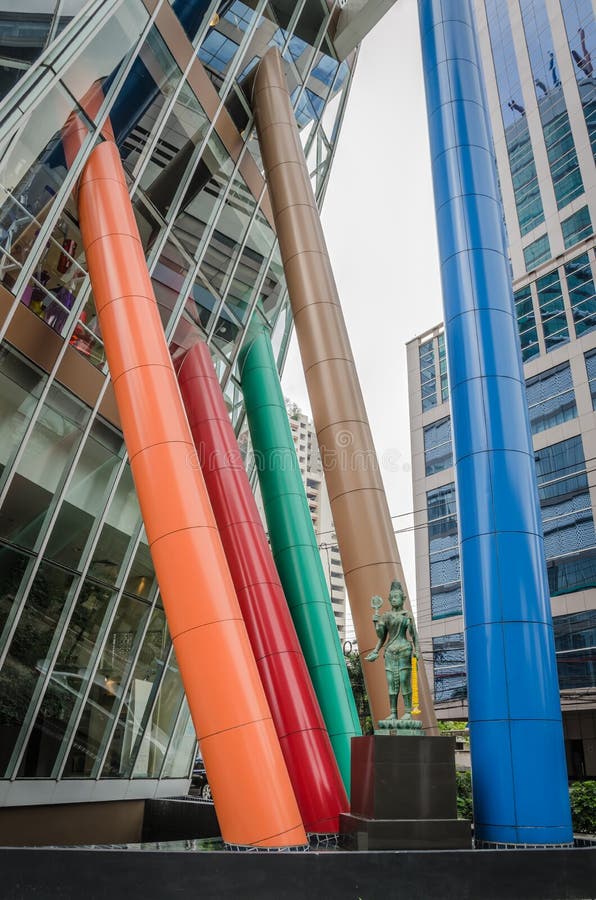 Colorful of Columns stock photo. Image of green, working - 31340910