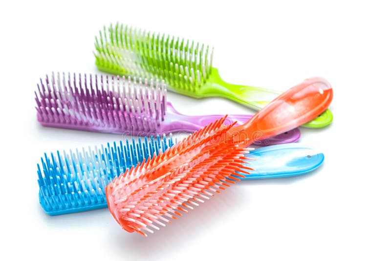 Set of colorful combs stock image. Image of elegance - 29763117