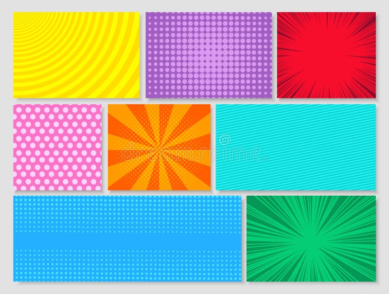 Colorful comic composition stock vector. Illustration of halftone ...