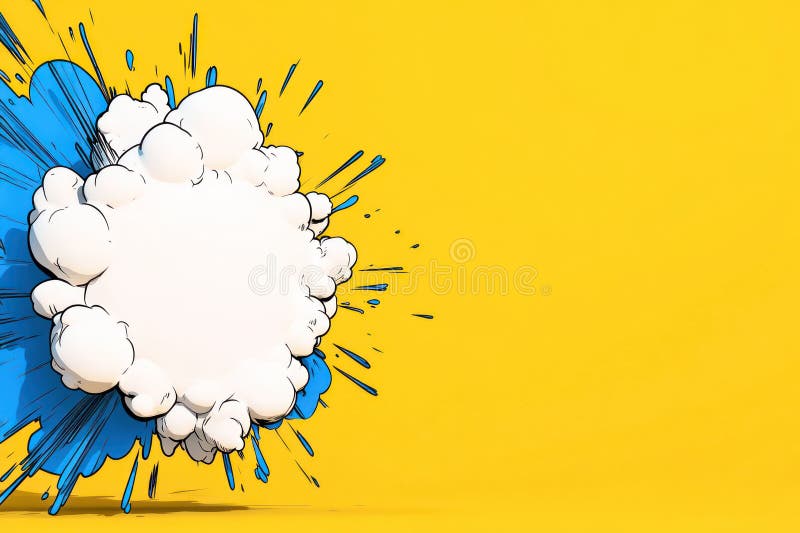 Colorful Comic Explosion Speech Bubble Illustration Stock Illustration ...
