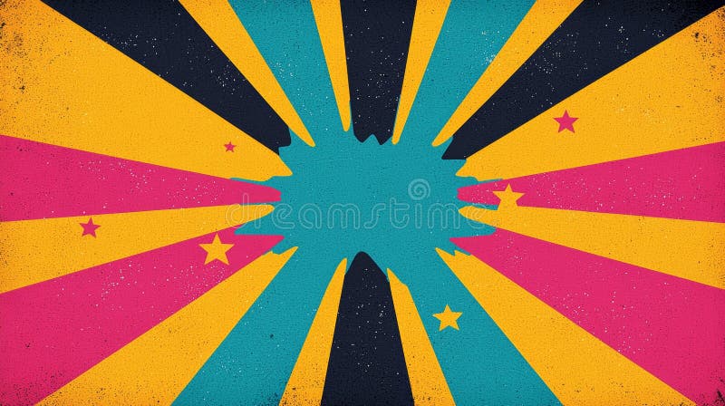 Colorful Comic Style Burst with Sharp Lines and Dynamic Background ...