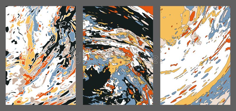 A Colorful Composition of Liquid Art. Dynamic Shapes Create a Vortex ...