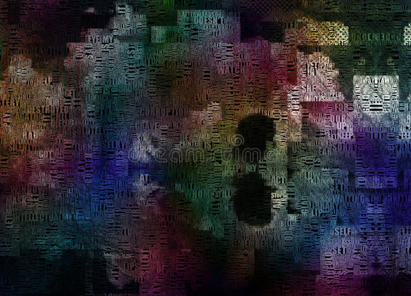 Colorful Composition of Words Stock Illustration - Illustration of ...