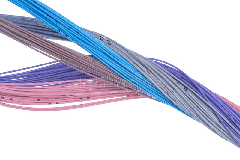 Colorful computer cables stock photo. Image of computer - 32972668