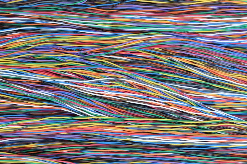 Colorful computer cables stock photo. Image of computer - 32972668