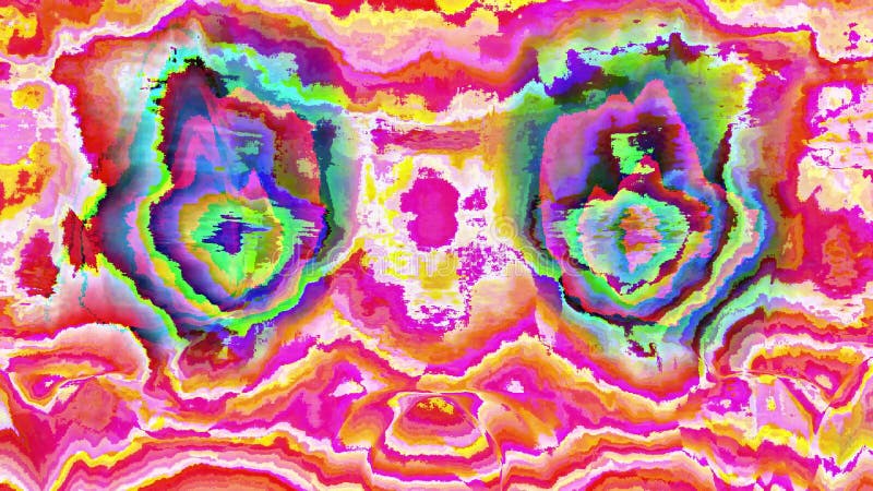 Colorful Computer Error Effect Flare Glittering Background. Stock Video ...