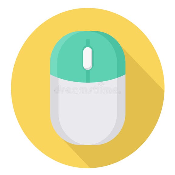Vibrant Computer Mouse Icon for User Interaction Stock Vector ...