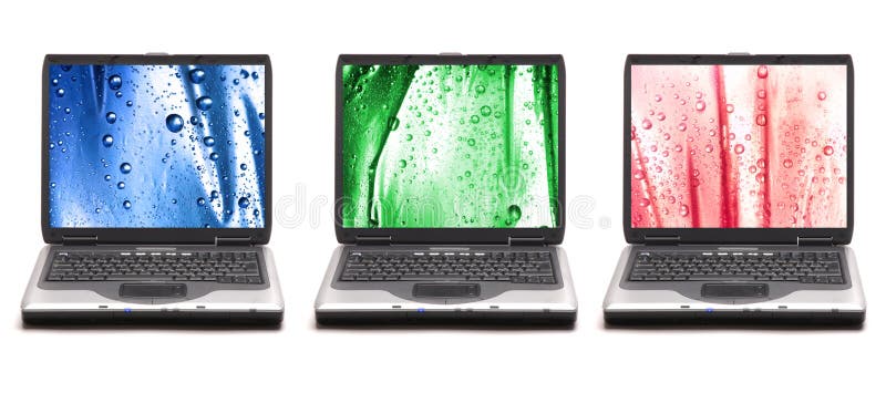 Colorful computers stock image. Image of white, background - 4749285