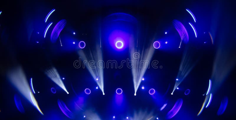 Colorful Concert Lights on Empty Stage Stock Image - Image of ...