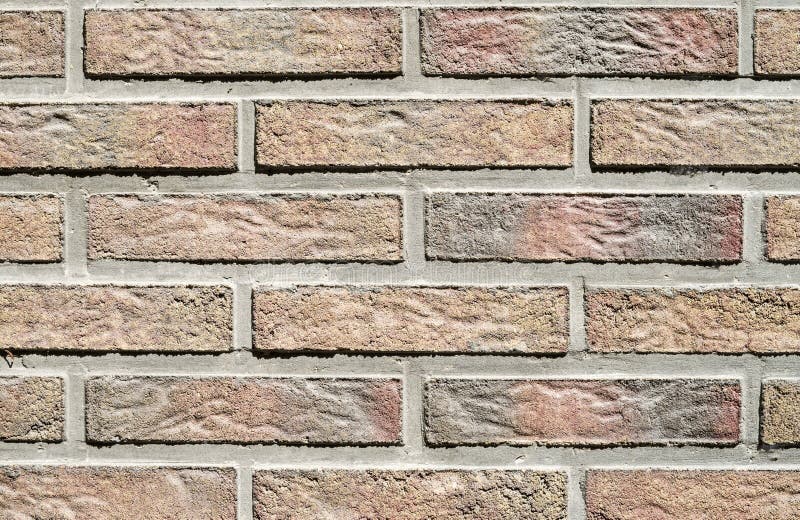 Colorful Concrete Blocks Imitating Bricks on Wall Stock Image - Image ...