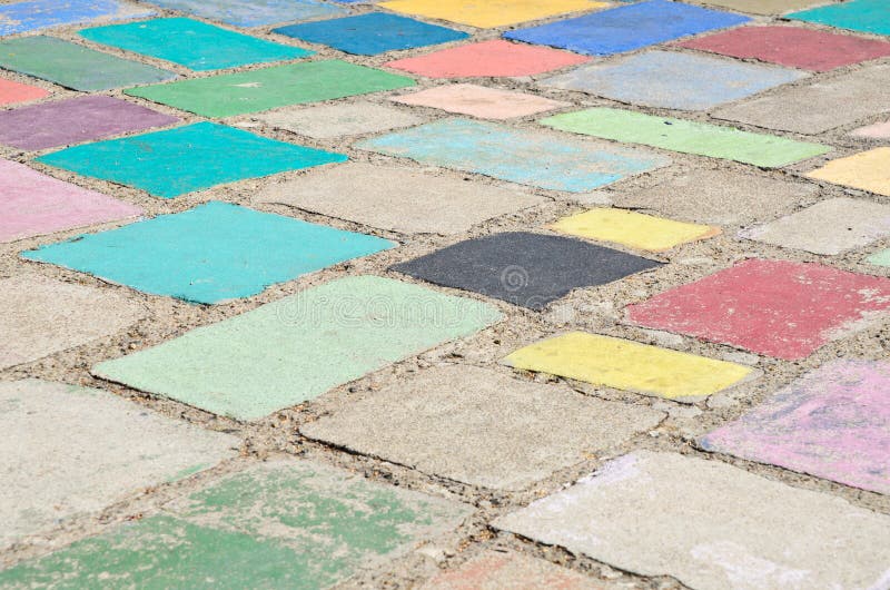 Colorful Concrete Ground stock image. Image of vivid - 35648593