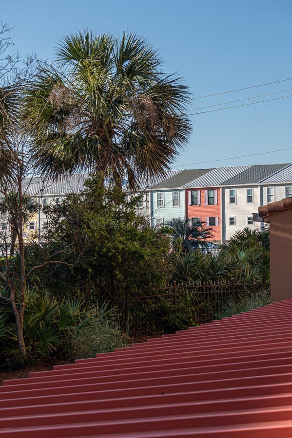 Colorful Condos stock photo. Image of tropical, exterior - 324768240