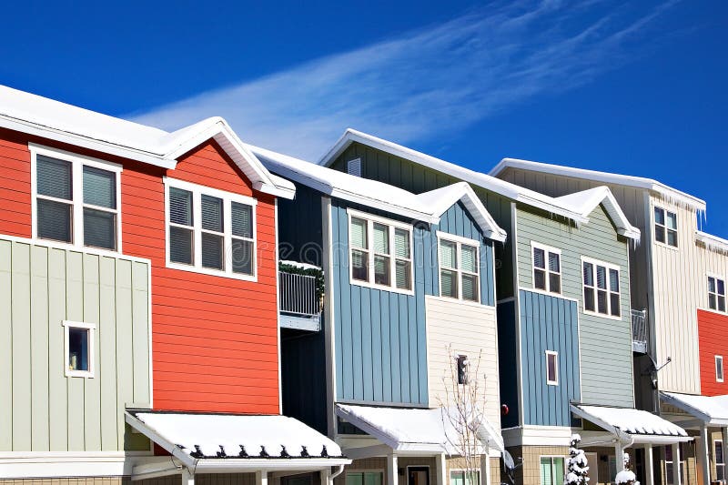 Colorful Condos stock image. Image of homes, terra, tropics - 58855