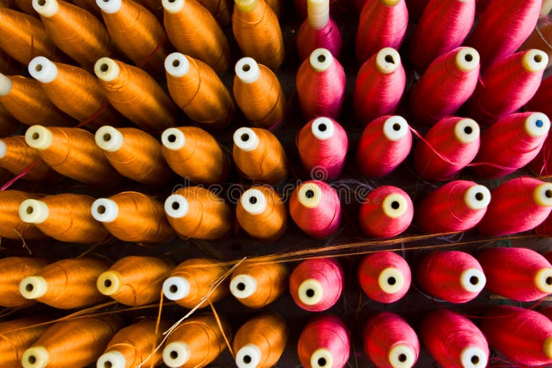 Colorful of the Cone Threads Stock Image - Image of nylon, cotton: 23808011