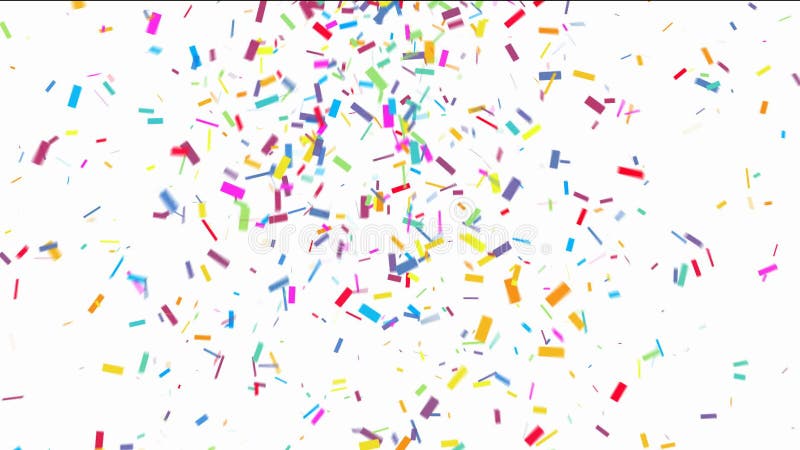 Colorful Confetti Falling Down As PNG RGBA Stock Video - Video of ...