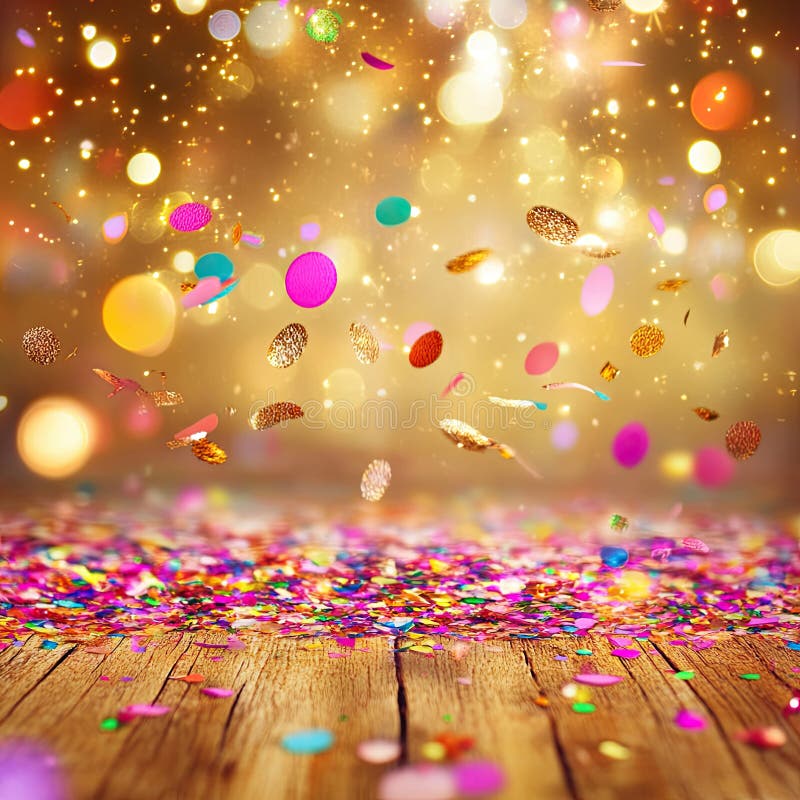 Colorful Confetti Celebration Background Stock Photo - Image of ...