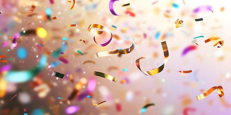 Colorful Confetti Celebration Background Stock Illustration ...