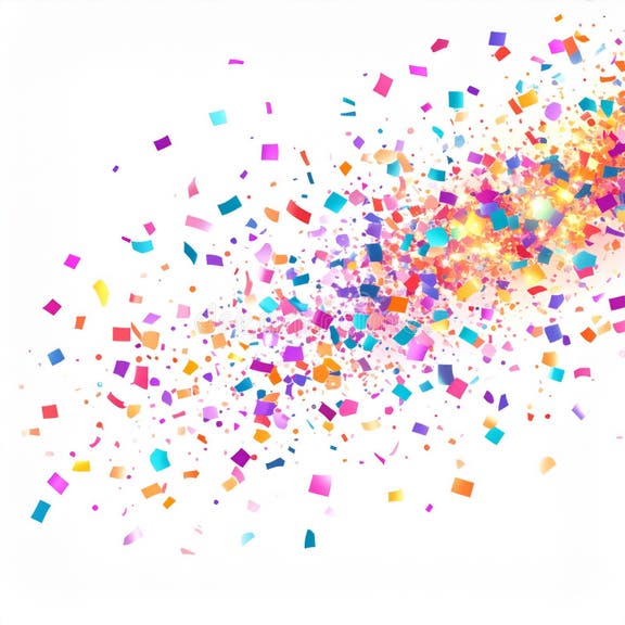 Colorful Confetti Celebration Background Stock Illustration ...