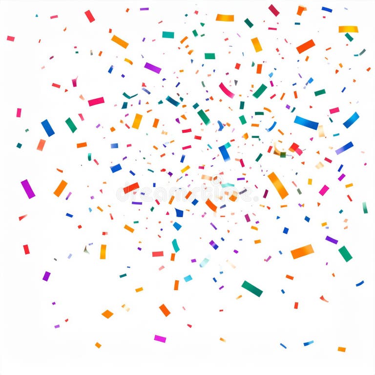 Colorful Confetti Celebration Background Stock Illustration ...