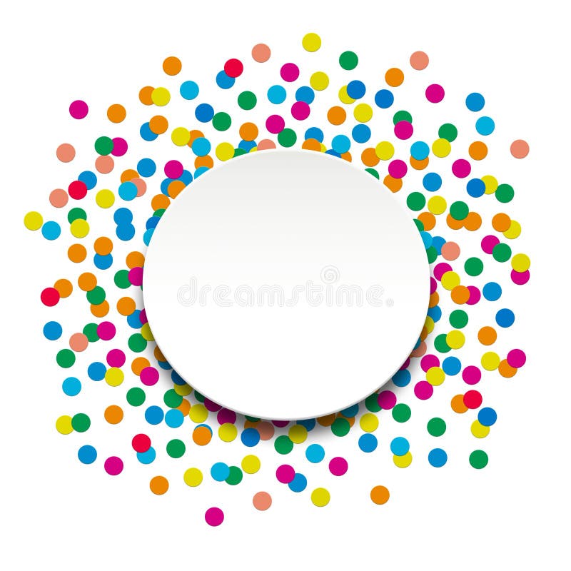 Colorful confetti stock illustration. Illustration of frame - 41743988