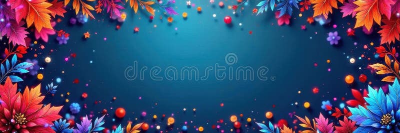 Colorful Confetti Corners, Festive Page Border, Texture, Party Stock ...