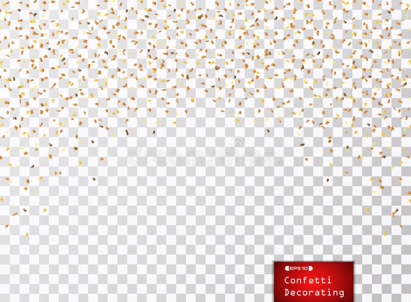 Colorful Confetti Effect Pattern. Stock Vector - Illustration of golden ...