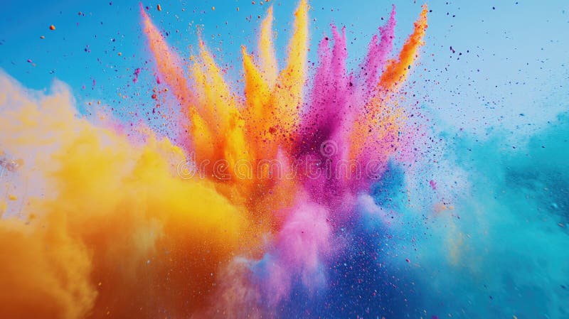 Colorful Confetti Explosion Stock Image - Image of burst, falling ...