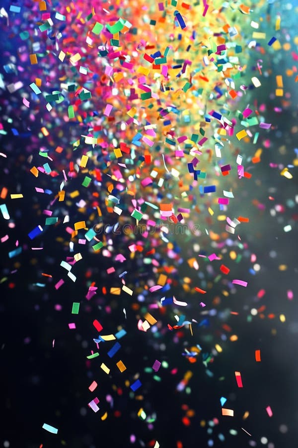 Colorful Confetti Falling stock image. Image of celebration - 363519519