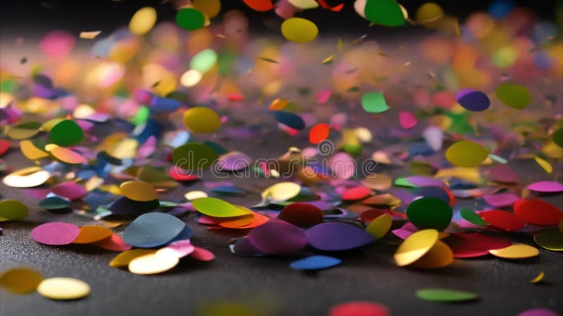 Colorful Confetti Falling stock video. Video of party - 347318519