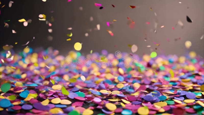 Colorful Confetti Falling stock video. Video of pattern - 347326847