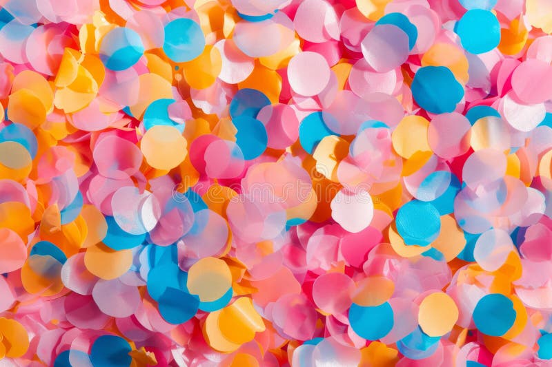 Colorful Confetti Flying on Festive Background. Generative AI Stock ...