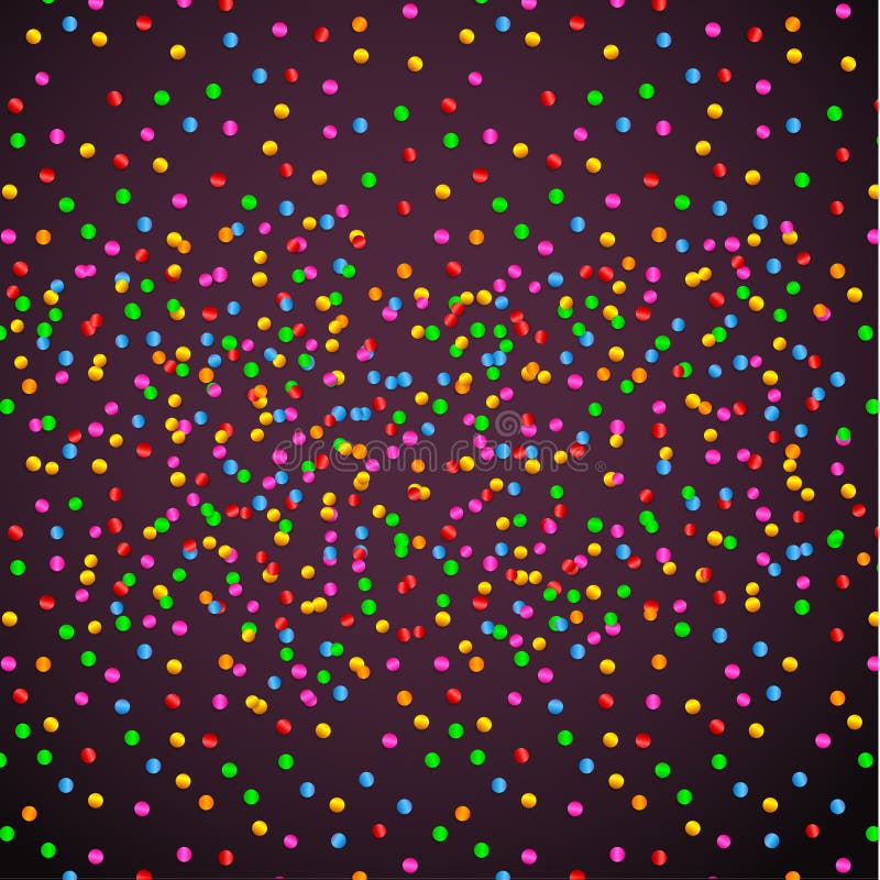 Colorful Confetti on Purple Stock Vector - Illustration of colored ...
