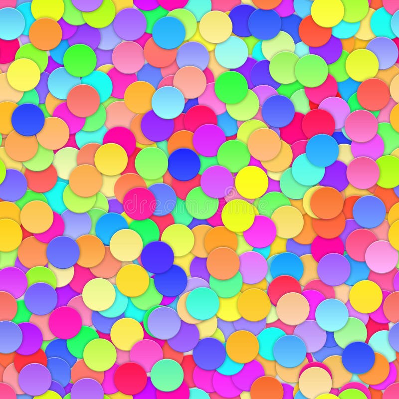 Colorful Confetti Seamless Background. Vector Stock Vector ...