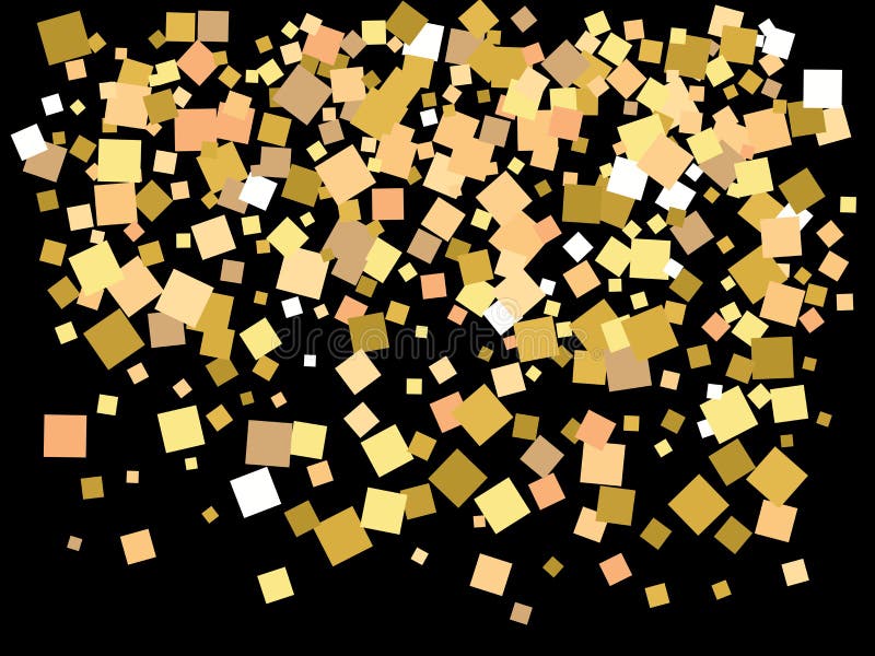 Colorful Confetti Squares Falling Stock Vector Illustration Of
