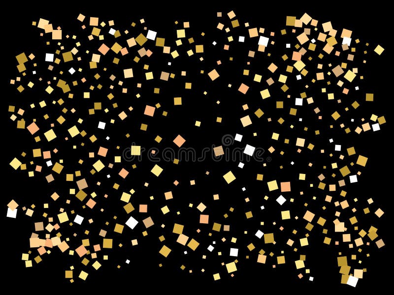 Colorful Confetti Squares Falling Stock Illustration - Illustration of ...
