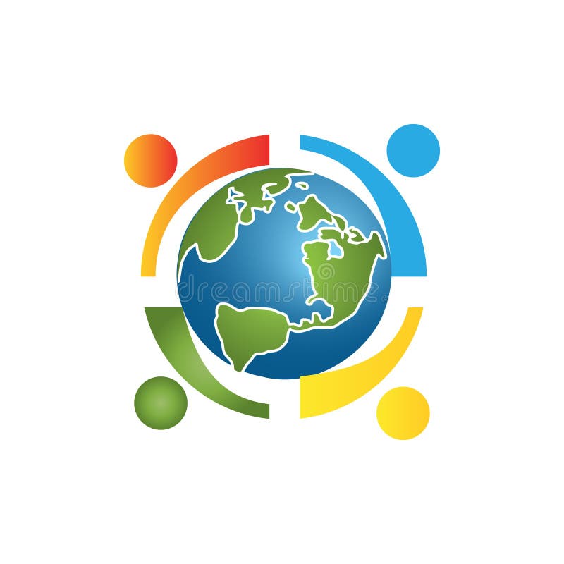 Colorful Connected Unity Colorful People Community Logo Design Vector ...