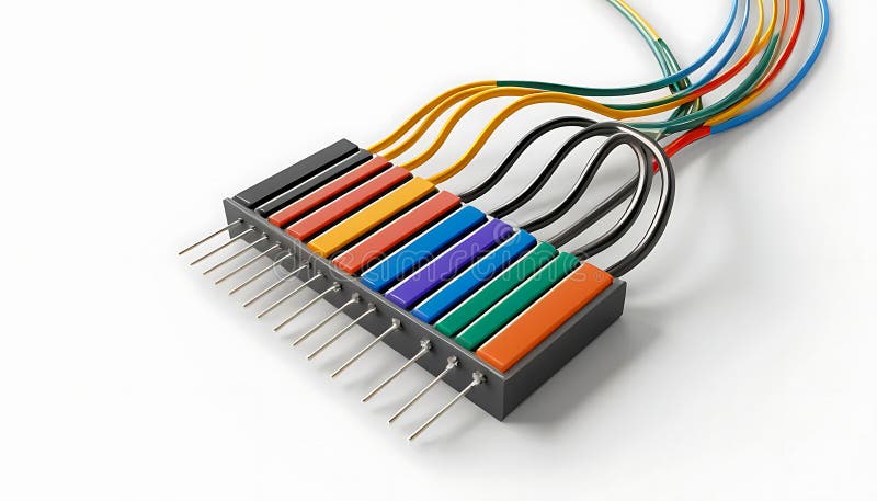 Colorful Connector Interface Stock Image - Image of colorful, digital ...