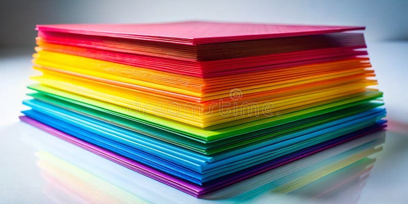 Colorful Construction Paper Double Exposure a Vibrant Visual Feast for ...