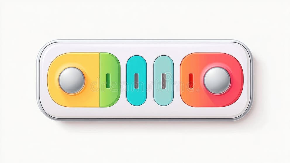 Colorful Control Panel with Different Knobs and Switches for ...