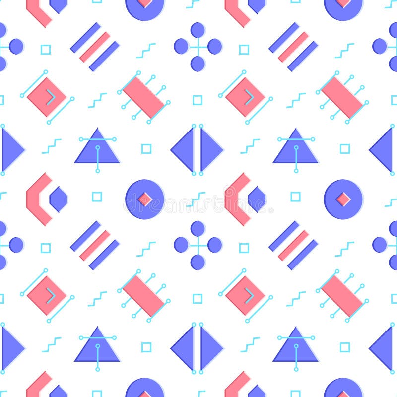 Colorful Convex Shapes Seamless Pattern Design Stock Vector ...