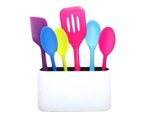 Colorful cooking tools stock photo. Image of home, white - 26914408