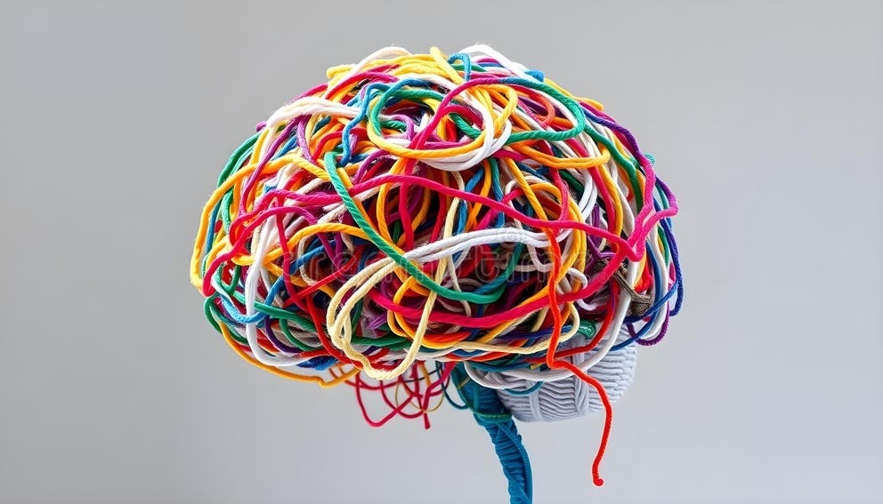 Colorful Cords Brain - Representing Neurodiversity and Brain Complexity ...