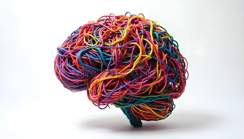 Colorful Cords Brain - Representing Neurodiversity and Brain Complexity ...
