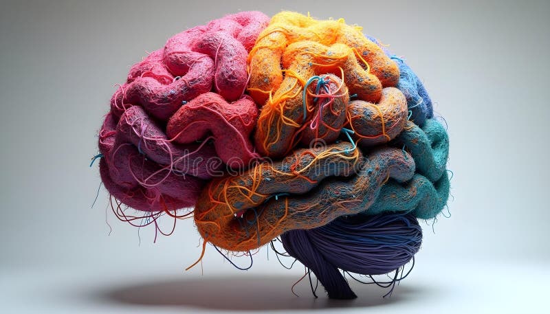 Colorful Cords Brain - Representing Neurodiversity and Brain Complexity ...